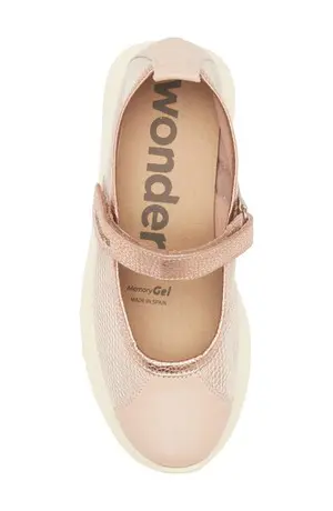WONDERS Mesh And Leather Platform Flats - Palo/ Rame