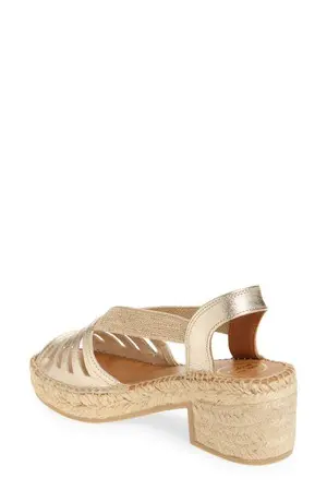 TONI PONS Dima Espadrille Sandal - Platinum
