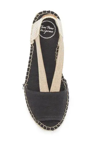 TONI PONS Elora Espadrille Sandal - Black