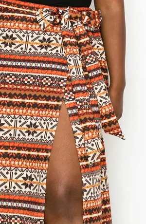 L I V D Ari Wrap Maxi Skirt