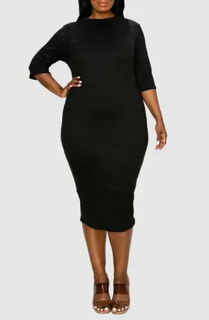 L I V D Crewneck Day Dresses