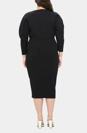 L I V D Boa Pleated Stretch Dress