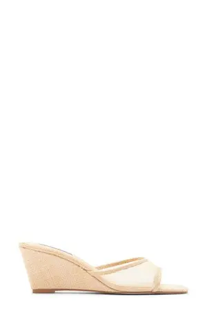 Steve Madden Seleste Wedge Slide Sandal - Raffia