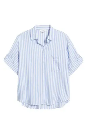 BEACHLUNCHLOUNGE Murphy Stripe Button-up Shirt - Moscow Lilac