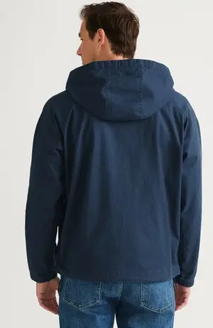 LANDS' END Ripstop Anorak - Tonal Navy