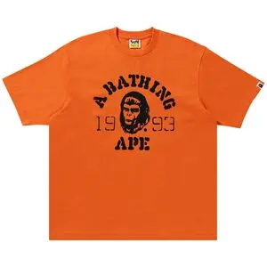 BAPE Og Ape Head College Relaxed Fit Tee 'orange' Orange