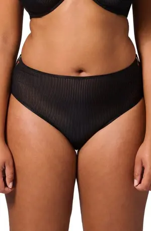 Simone Perele Angele Rib Briefs - Black