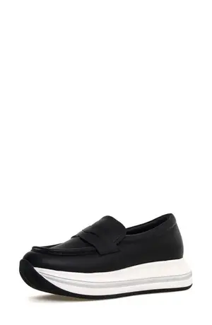 VOILE BLANCHE Merry Penny Loafer - Black