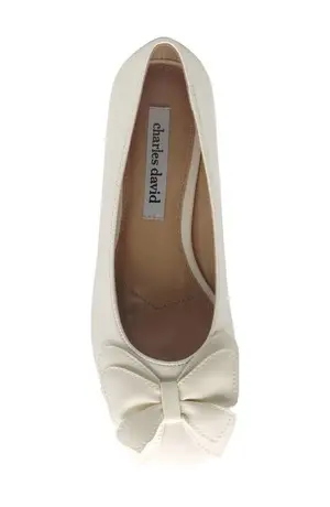 CHARLES DAVID Butterfly Flat - White