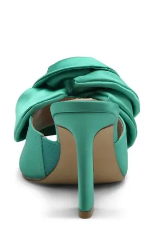 CHARLES DAVID Kimchi Floral Satin Sandal - Spring Green