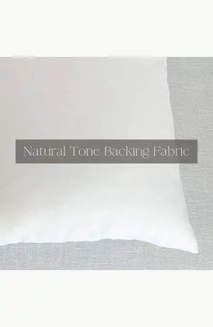 LINEN & JAMES Andie Warm Brown Floral Handblock Pillow Cover