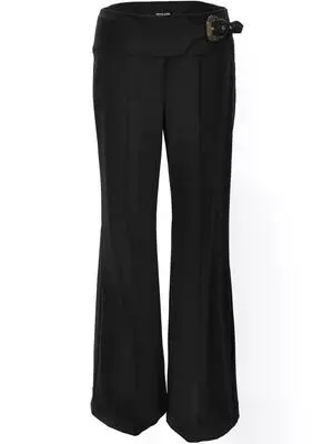 Versace Belted Flare Trousers