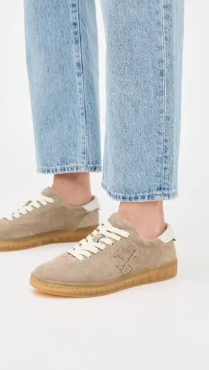 Tory Burch Phoenix Suede Sneakers - Avola/purity