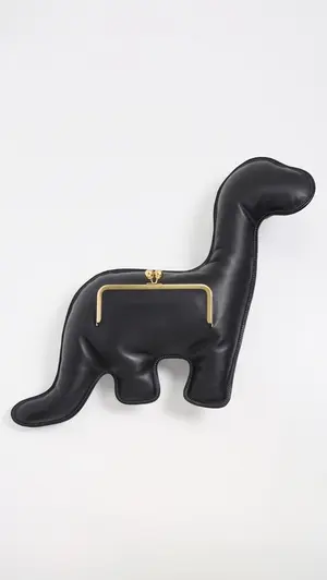 COACH Glovetanned Leather Dino Kisslock Frame Clutch
