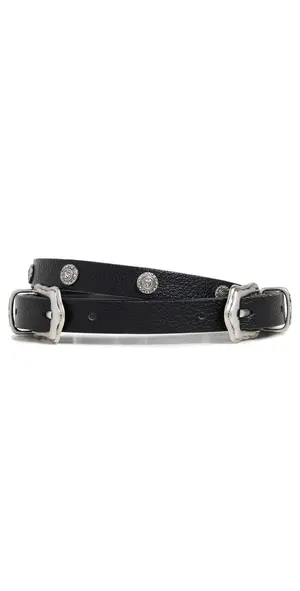 Good American Double Modern Western Belt - Black