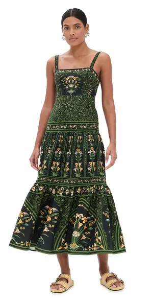 Farm Rio Floral Print Maxi Dress