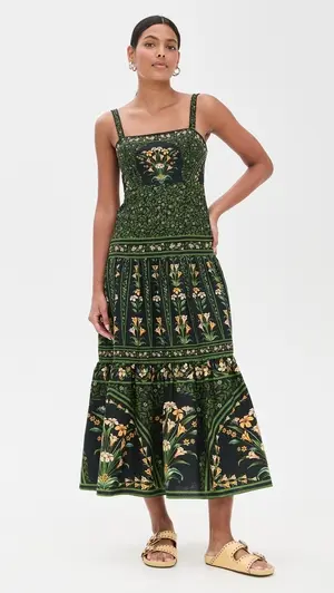 Farm Rio Floral Print Maxi Dress