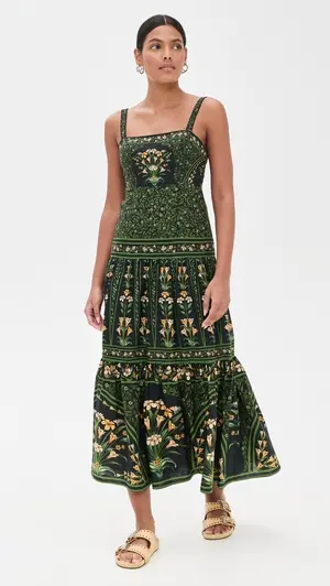 Farm Rio Floral Print Maxi Dress