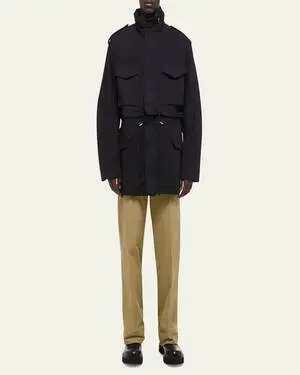 Helmut Lang Field Jacket With Stowaway Hood