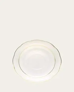 HEREND Golden Edge Saucer - White