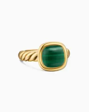 David Yurman Dy Mercer® Ring In 18k Yellow Gold - Malachite