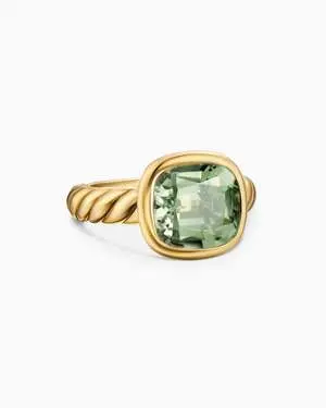 David Yurman Dy Mercer® 18k Yellow Gold Ring With - New Prasiolite