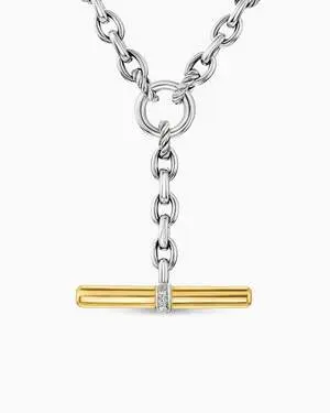 David Yurman Dy Mercer Petite Toggle Chain Necklace - Diamond