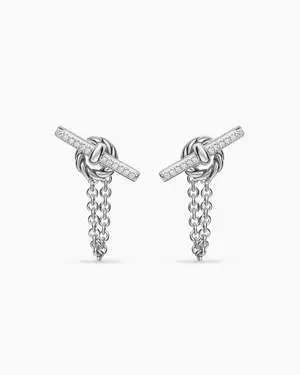 David Yurman Dy Mercer® Petite Toggle Chain Stud Earrings - Diamond
