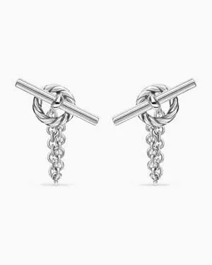 David Yurman Dy Mercer Bold Toggle Chain Stud Earrings - All Sterling Silver
