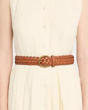 Polo Ralph Lauren Braided Leather Belt - Cuoio