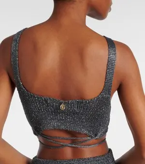 BANANHOT Alma Sequined Top - Grey