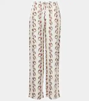 Asceno Printed Pants For Women