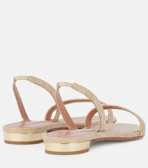 AQUAZZURA Canvas Sandals