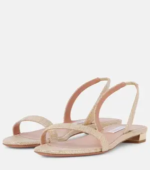 AQUAZZURA Canvas Sandals