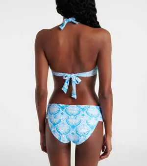 Melissa Odabash Brussels Printed Bikini Bottom - Blue