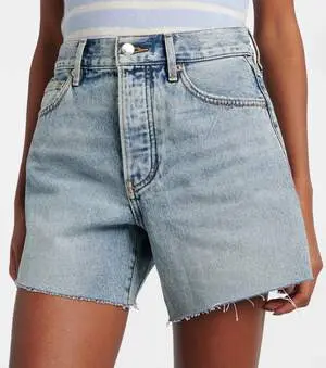 Veronica Beard High-rise Denim Shorts