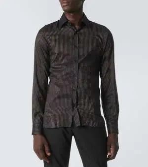 TOM FORD Pinstripe Silk Shirt