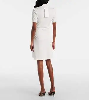 COURREGES Courrèges Cotton Piqué Polo Dress - White