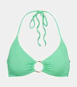 Melissa Odabash Melissa Odabash Hamburg Halterneck Bikini Top Green