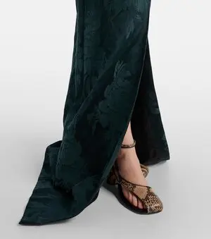 Dries Van Noten Floral Jacquard Gown