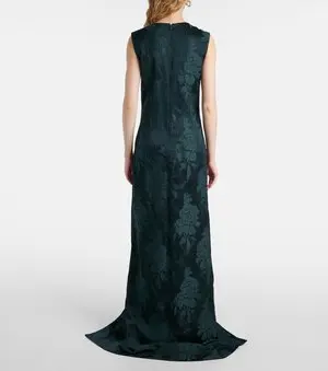 Dries Van Noten Floral Jacquard Gown