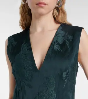 Dries Van Noten Floral Jacquard Gown