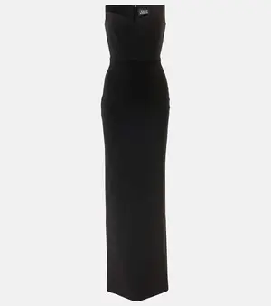 Solace London Malla Crepe Corset Maxi Dress