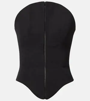 Alexander McQueen Wool Corset Top