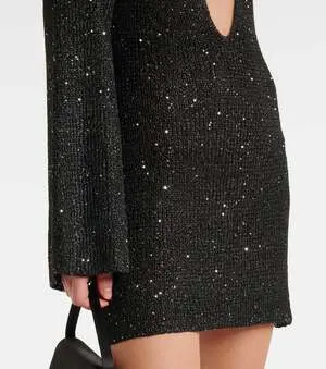 BANANHOT Rey Crochet Minidress - Black