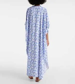 Melissa Odabash Vanessa Printed Kaftan - Blue