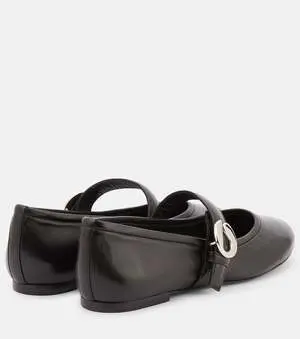 Coperni Leather Ballet Flats - Black