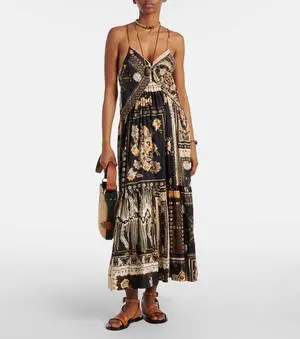 MARANT ETOILE Sabbage Printed Cotton Midi Dress