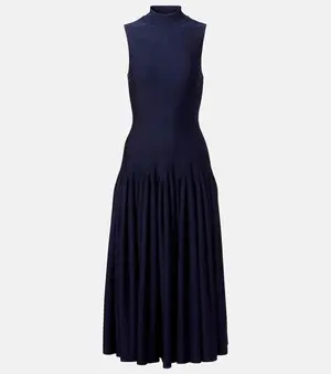 Alaïa Godet Midi Dress
