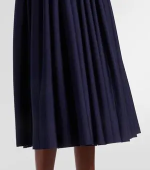 Alaïa Godet Midi Dress